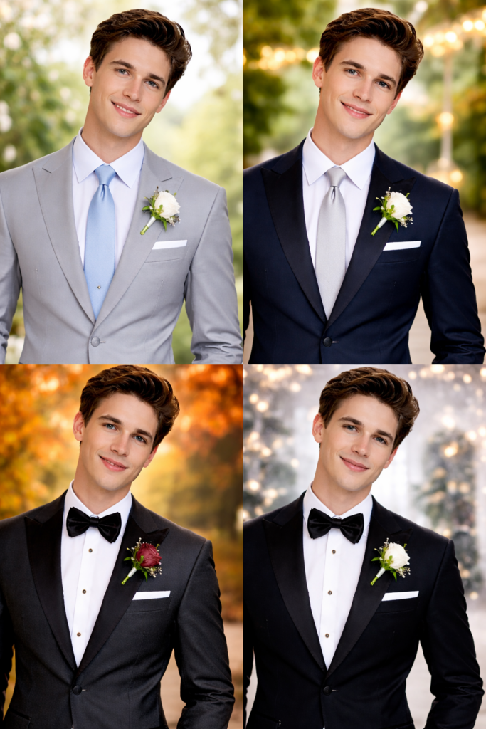 Seasonal Style: Tuxedo Trends for Spring, Summer, Fall, and Winter ...